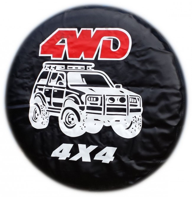 SOFT WHEEL COVER 4X4 REAR SPARE FITS ALL SIZES FANTASY ART BROKEN HEART ...