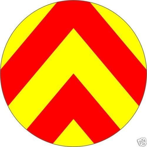4x4 wheelcover fluorescent reflective red yellow bright chevron decal ...