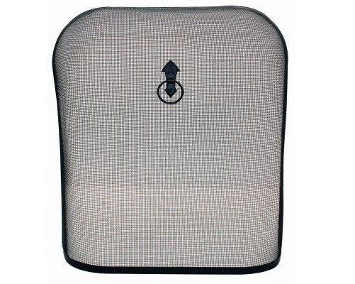 CURVED FIRE GUARD 53 x 48 CM BLACK SAFETY POWDER COATED CAST IRON ...