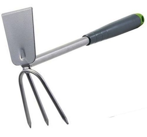 Hand Fork & Hoe Cultivator Grip Garden Cultivating Planting Digging ...