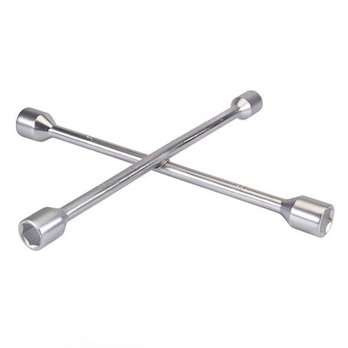 CROSS WRENCH 4 SOCKETS 17MM 19MM 21MM 23MM WHEEL CAR VAN WRENCH P24 ...