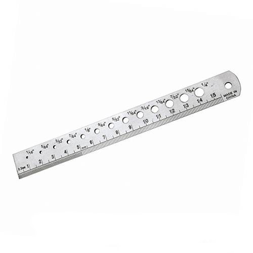 BRAND NEW STEEL RULE & DRILL GUIDE STAINLESS 150 MM METRIC & IMPERIAL ...