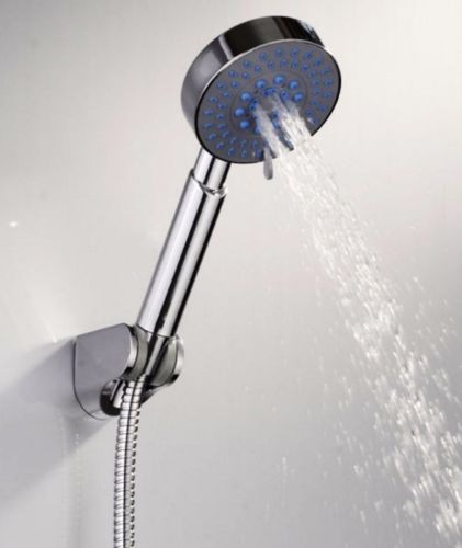 Modern Chrome Mixer Tap Hand Held 5 Function Shower Head Bathroom Taps ...