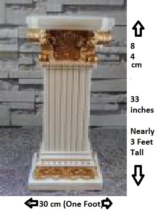 Pair of large pedestal victorian chic stand Statue | Click Superstore Ltd